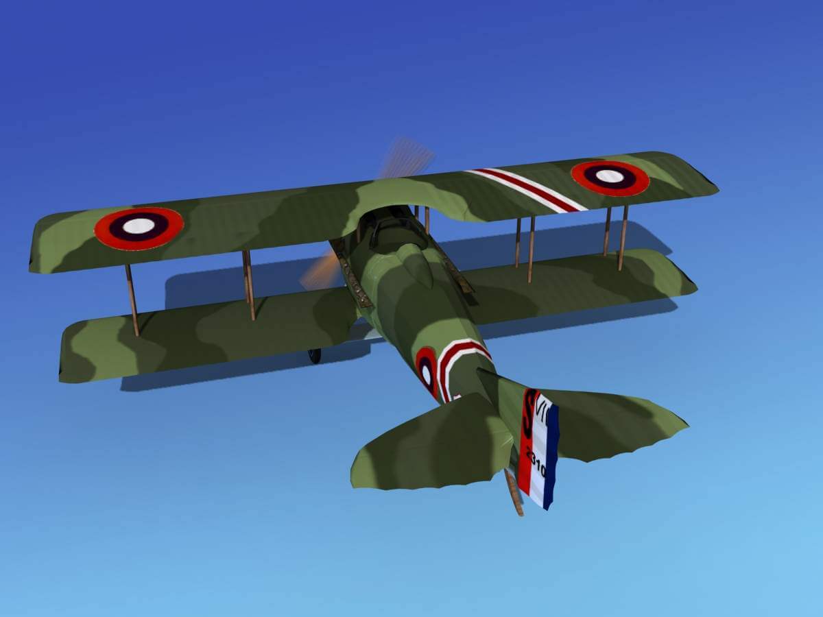 SPAD VII V06 - 3D Model by Dreamscape Studios