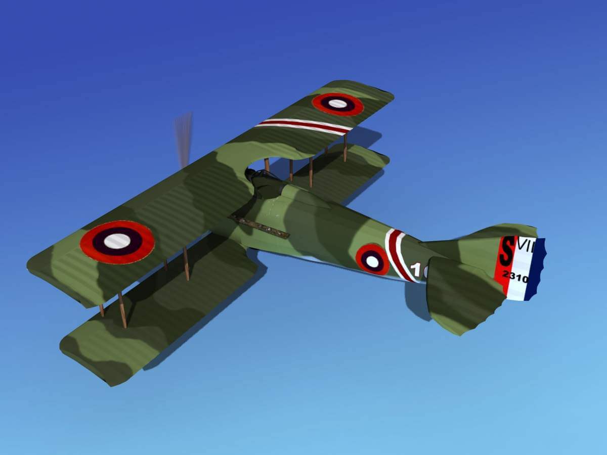 SPAD VII V06 - 3D Model by Dreamscape Studios