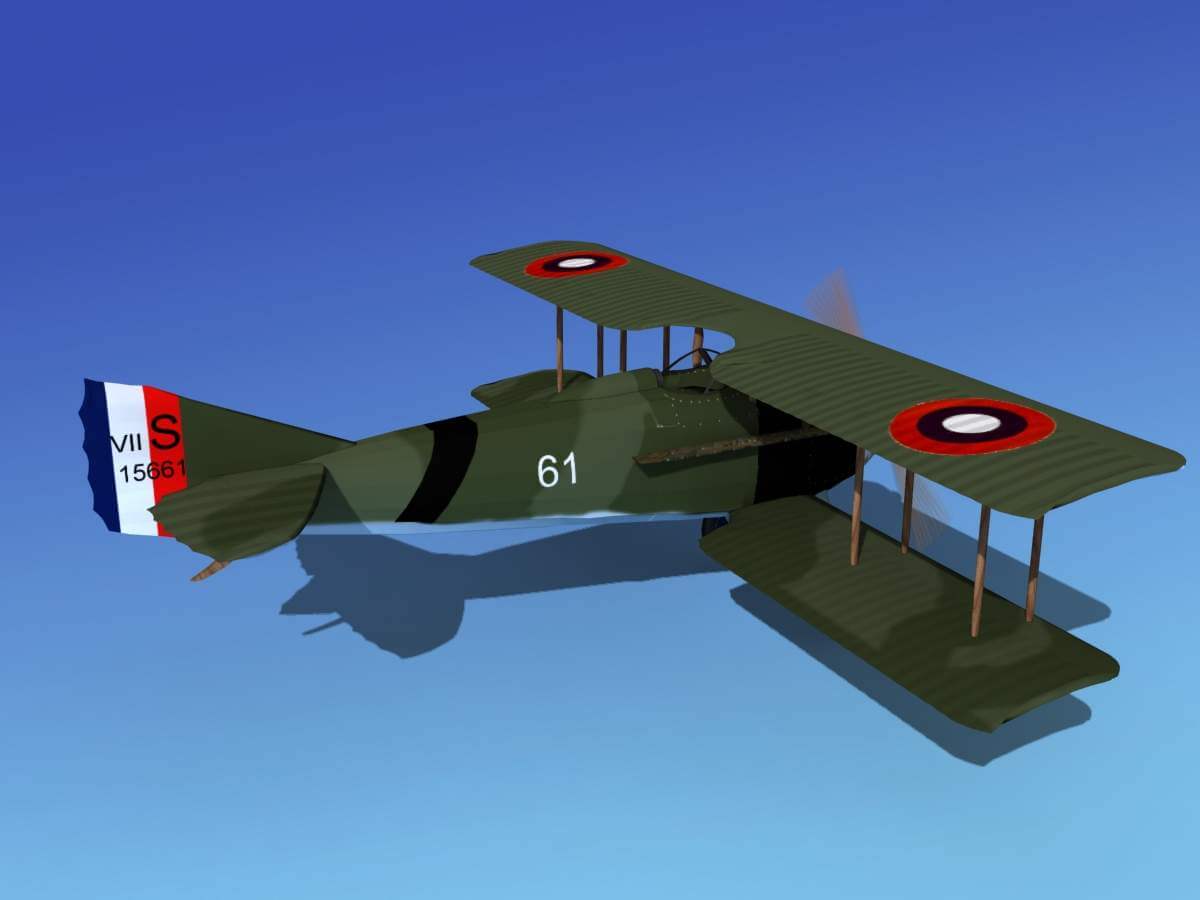 SPAD VII V07 - 3D Model by Dreamscape Studios