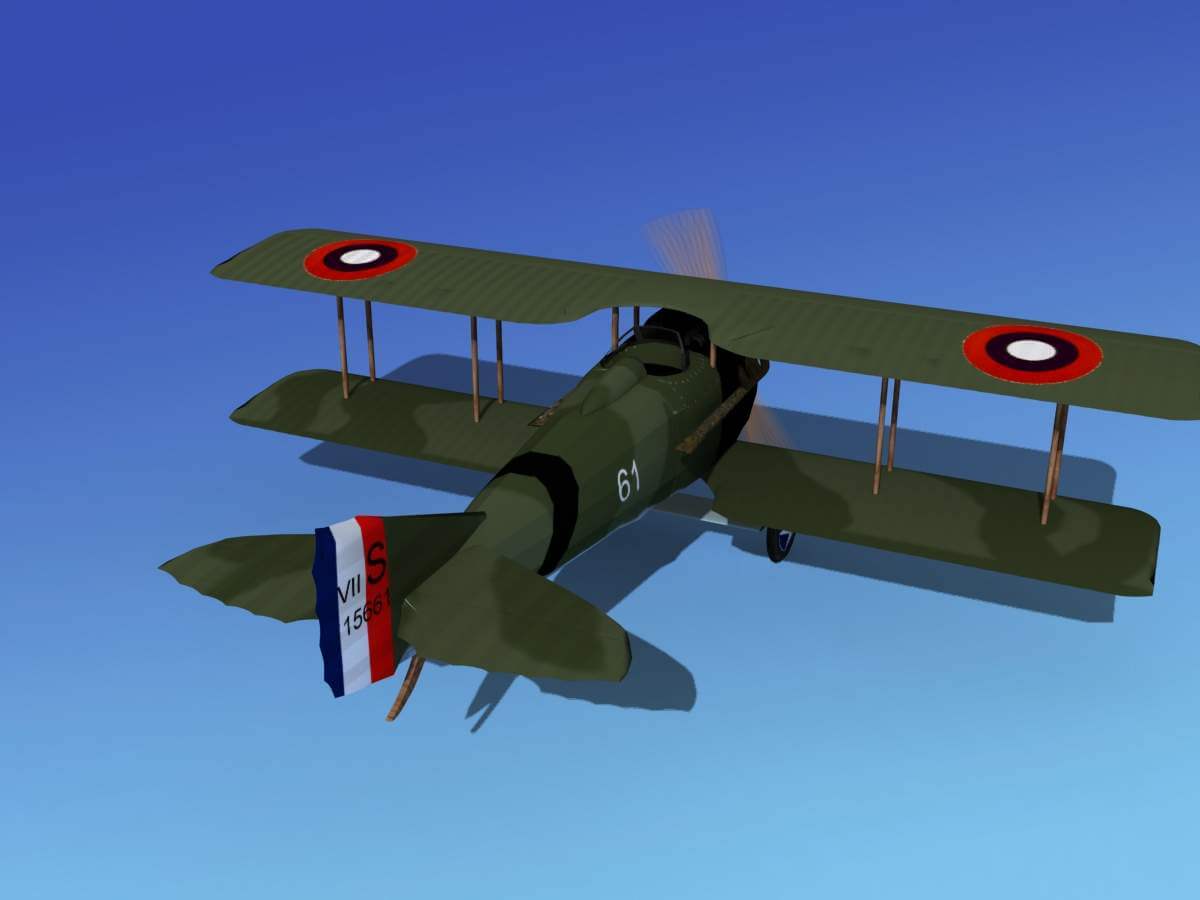 SPAD VII V07 - 3D Model by Dreamscape Studios