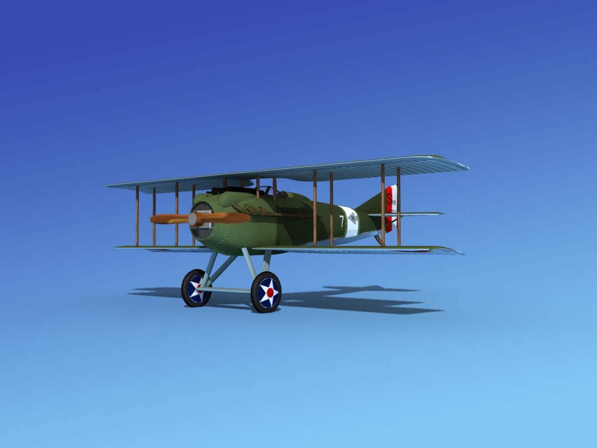 SPAD VII V08 - 3D Model by Dreamscape Studios