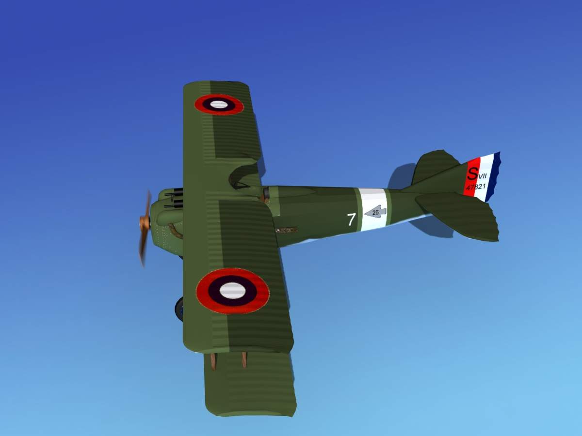 SPAD VII V08 - 3D Model by Dreamscape Studios