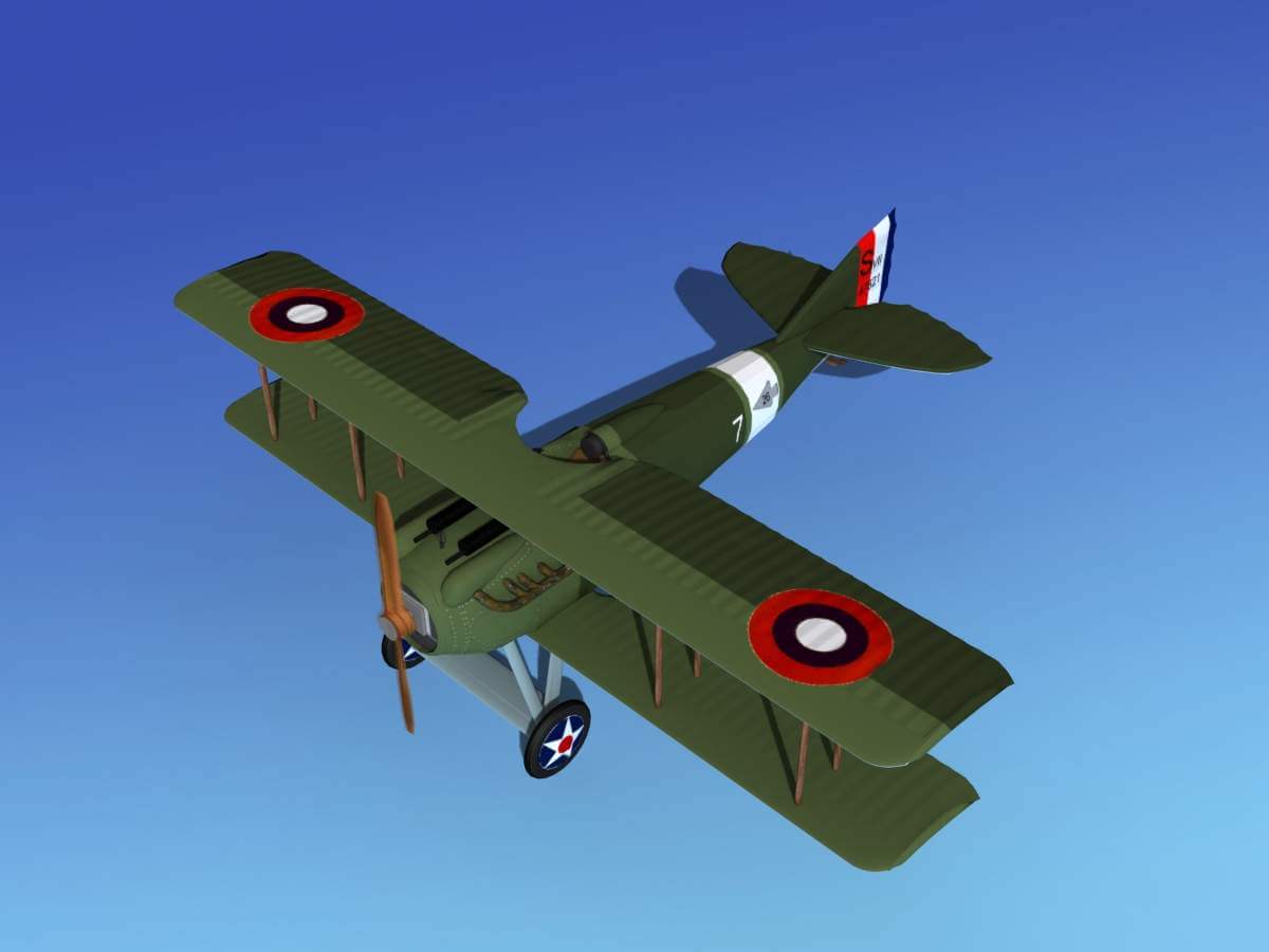 SPAD VII V08 - 3D Model by Dreamscape Studios
