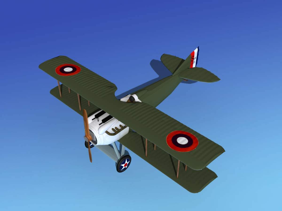 SPAD VII V09 - 3D Model by Dreamscape Studios
