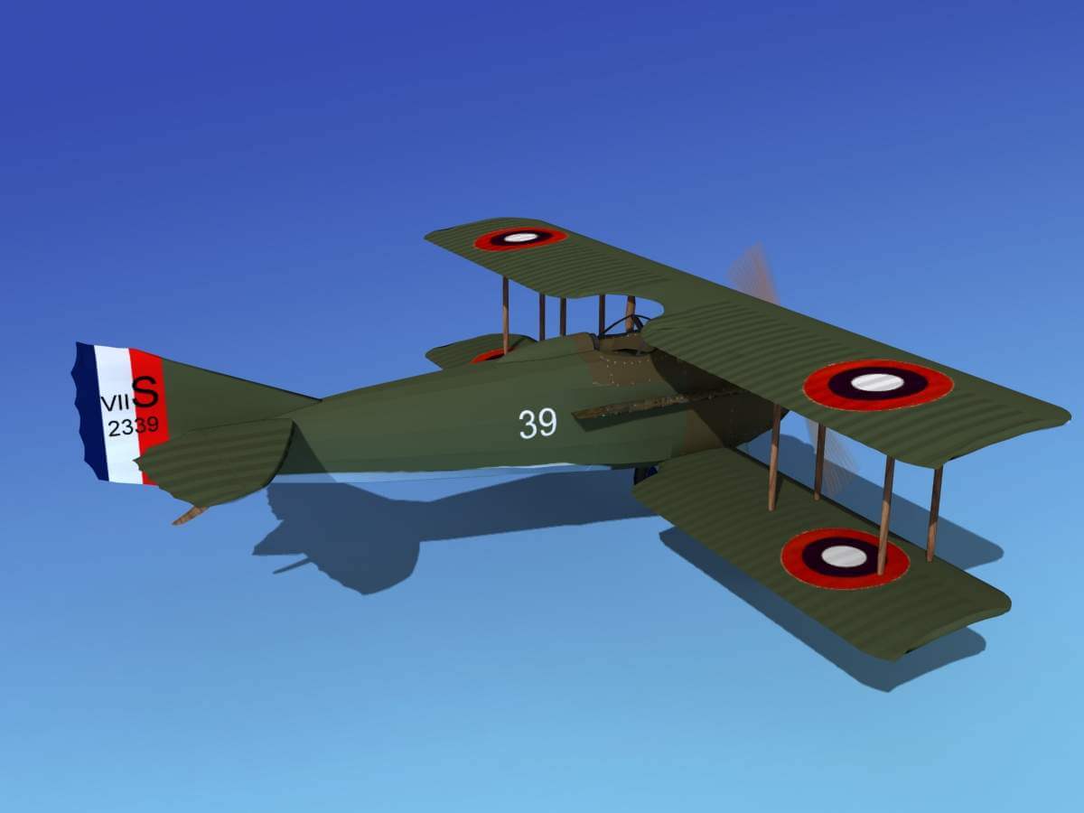 SPAD VII V10 - 3D Model by Dreamscape Studios