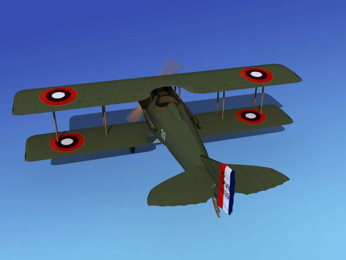 SPAD VII V10 - 3D Model by Dreamscape Studios