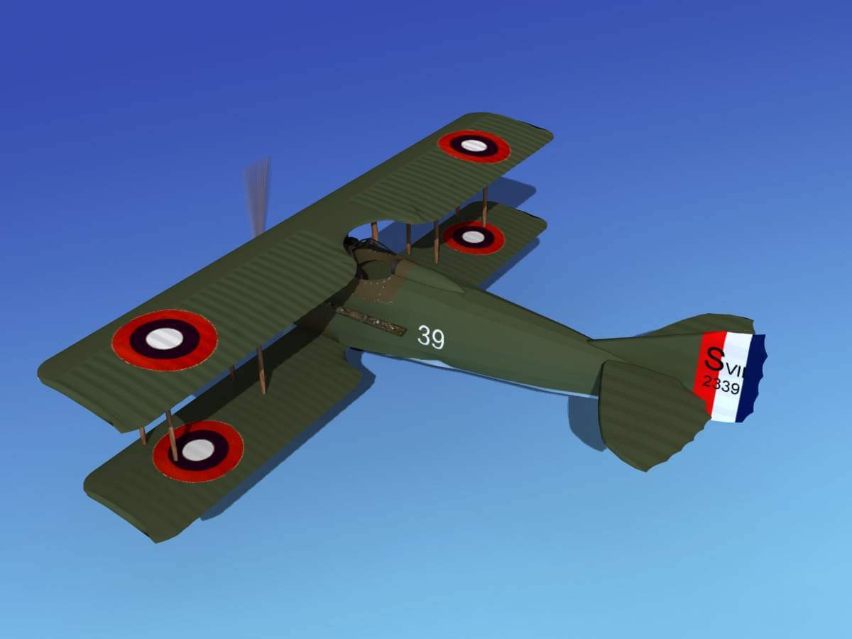 SPAD VII V10 - 3D Model by Dreamscape Studios