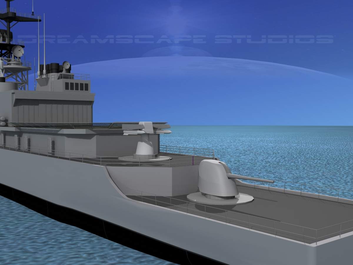Spruance Class DD963 USS Spruance - 3D Model by Dreamscape Studios