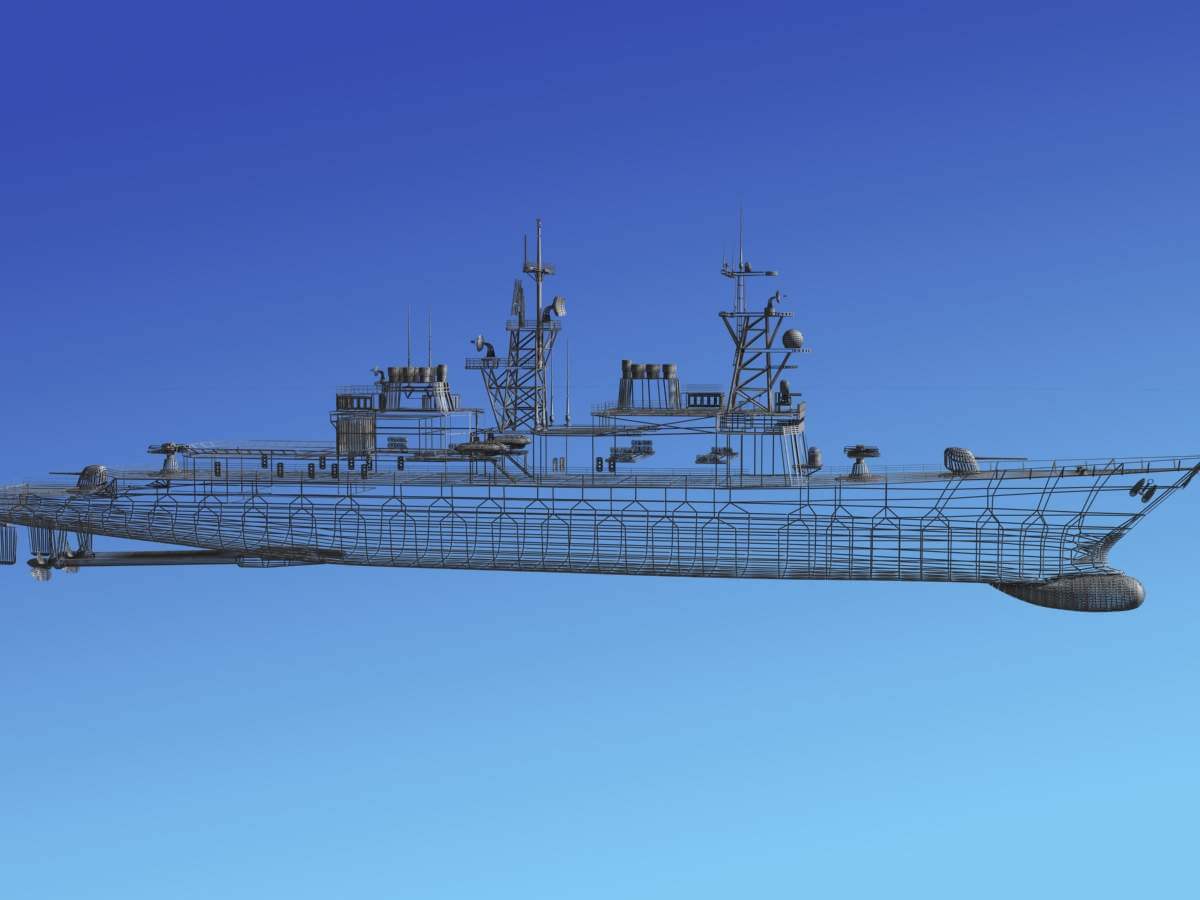 Spruance Class DD963 USS Spruance - 3D Model by Dreamscape Studios