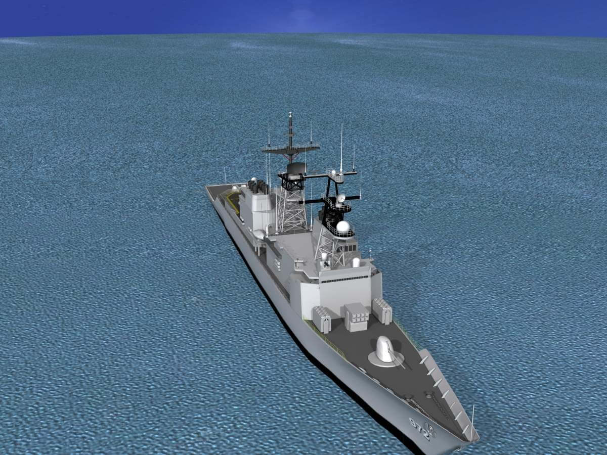 Spruance Class DD973 USS John Young - 3D Model by Dreamscape Studios