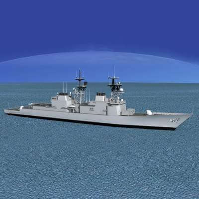 Spruance Class DD977 USS Briscoe - 3D Model by Dreamscape Studios