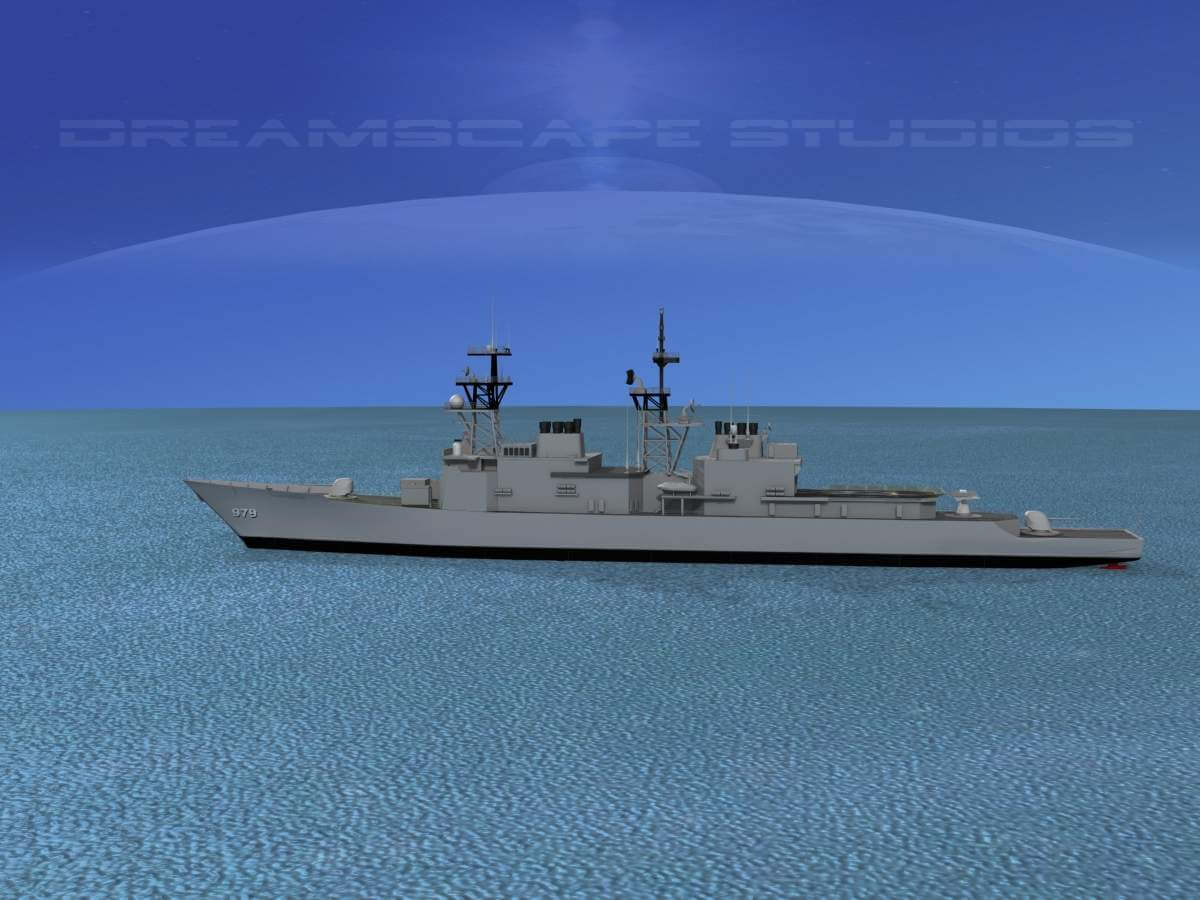 Spruance Class DD979 USS Conolly - 3D Model by Dreamscape Studios