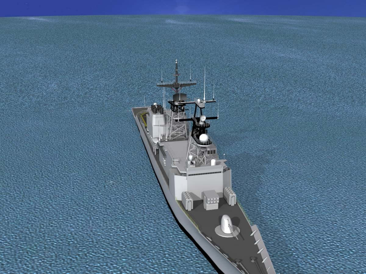 Spruance Class DD982 USS Nicholson - 3D Model by Dreamscape Studios