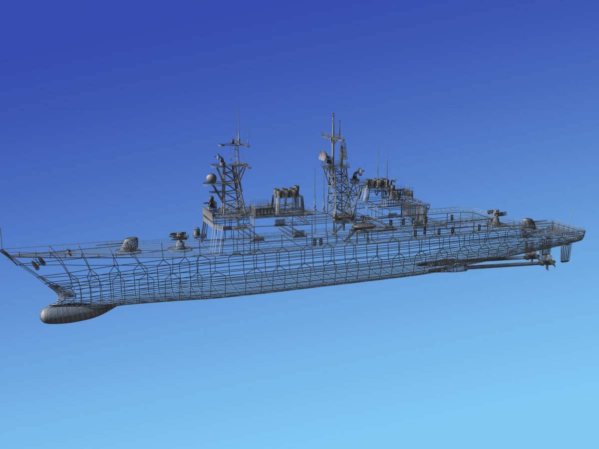 Spruance Class DD982 USS Nicholson - 3D Model by Dreamscape Studios