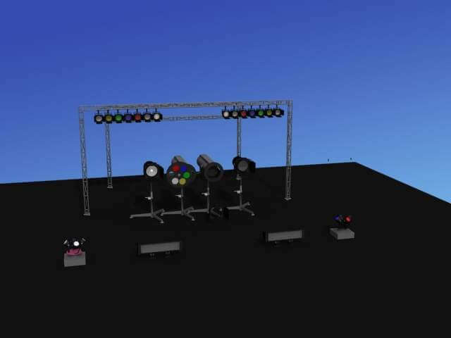Stage Lighting - 3D Model by Dreamscape Studios