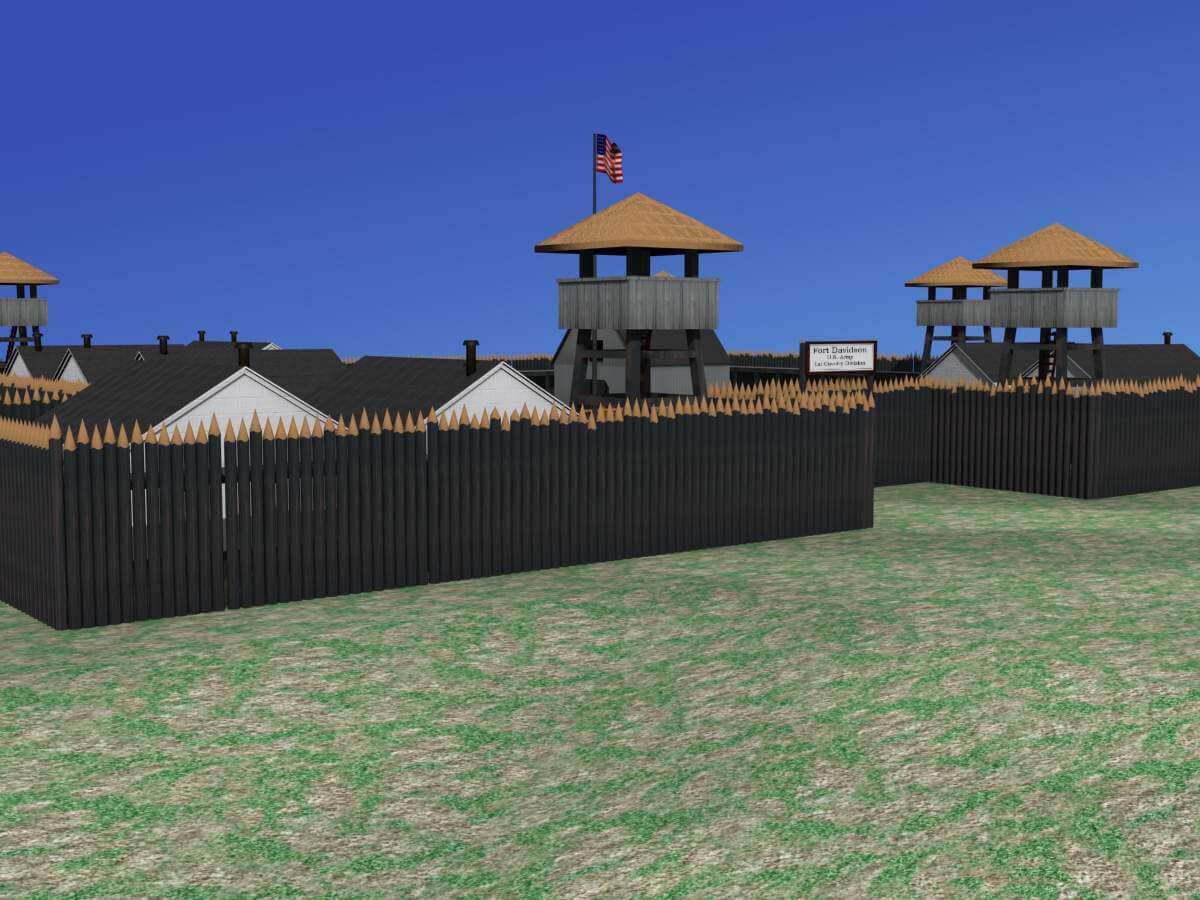 Stockade Fort - 3D Model by Dreamscape Studios