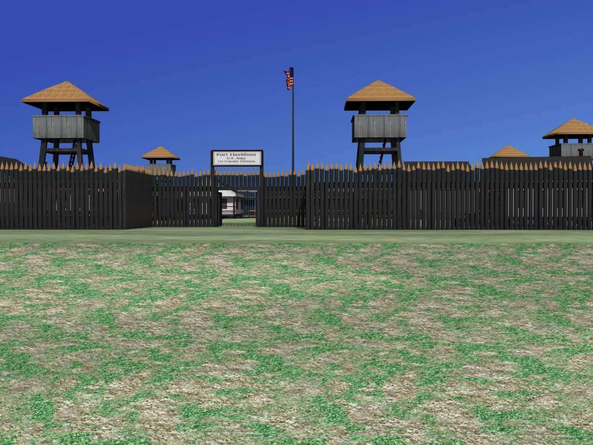 Stockade Fort - 3D Model by Dreamscape Studios