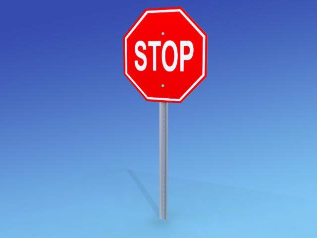 Stop Sign - 3D Model by Dreamscape Studios
