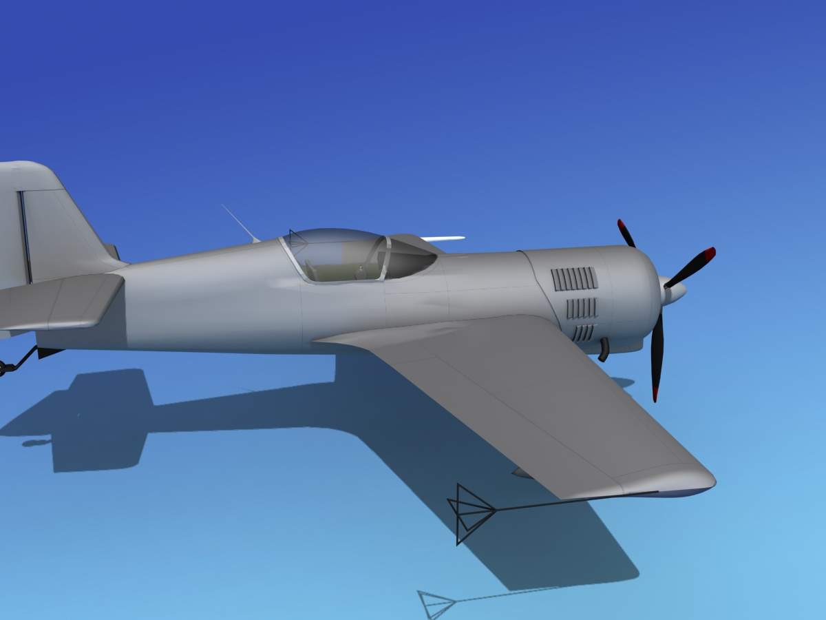 Sukhoi SU-26 Aerobat Bare Metal 3D Model by Dreamscape Studios