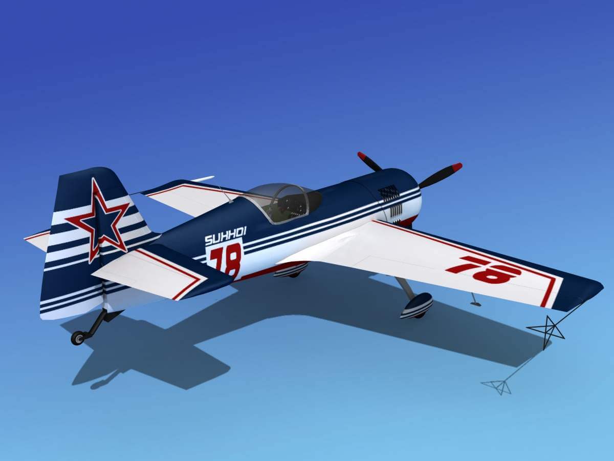 Sukhoi SU-26 Aerobat V02 3D Model by Dreamscape Studios