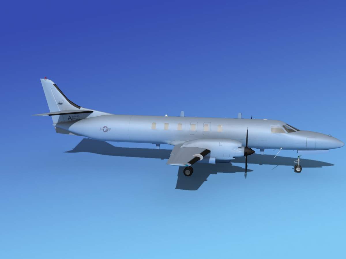 Swearingen C-26 Metroliner II V01 USAF 3D Model by Dreamscape Studios