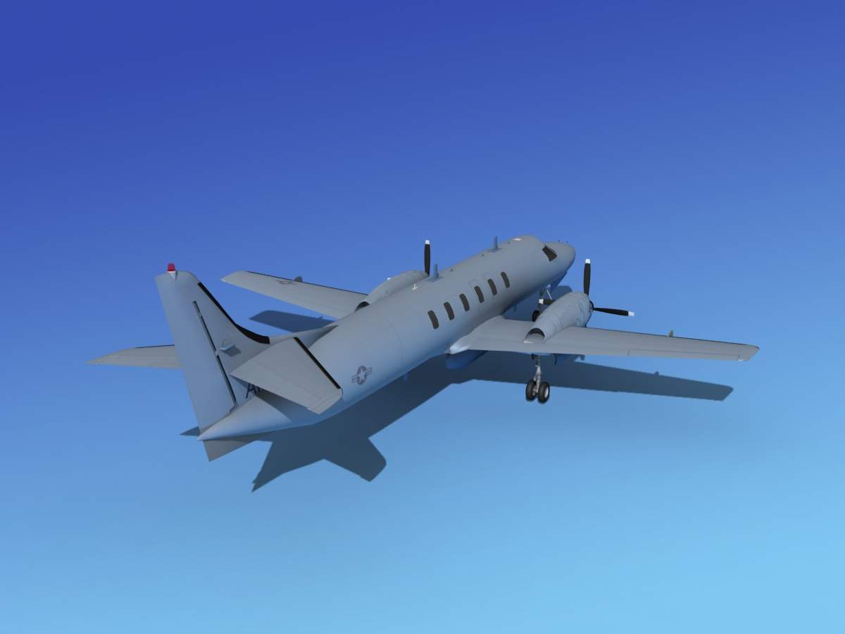 Swearingen C-26 Metroliner II V01 USAF 3D Model by Dreamscape Studios