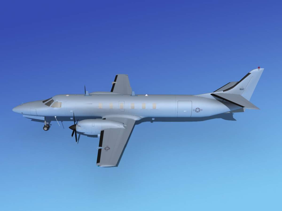 Swearingen C-26 Metroliner II V01 USAF 3D Model by Dreamscape Studios