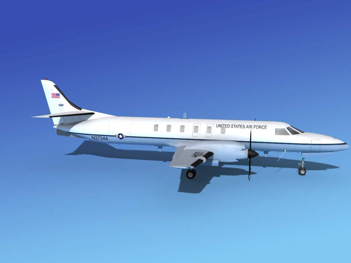 Swearingen C-26 Metroliner II V05 USAF 3 3D Model by Dreamscape Studios