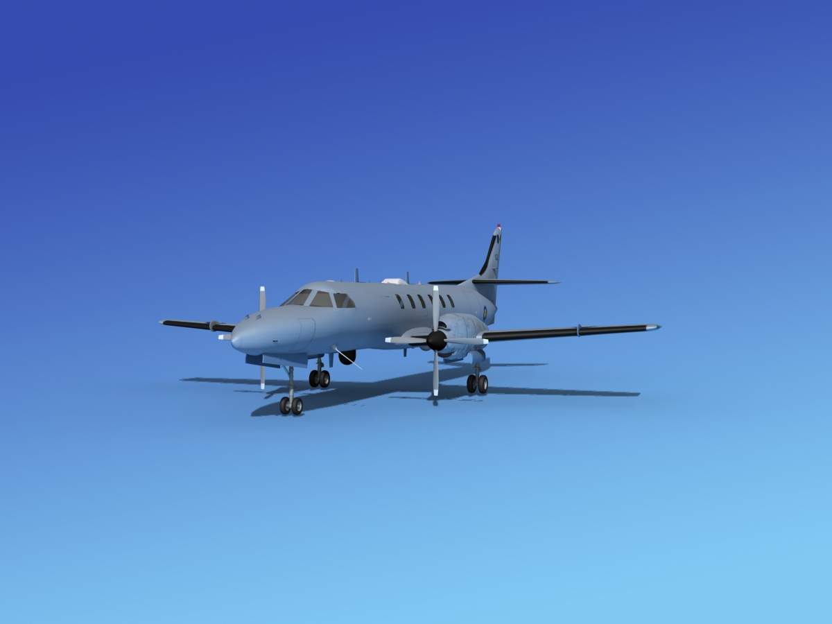 Swearingen C-26 Metroliner II V11 Barbados 3D Model by Dreamscape Studios