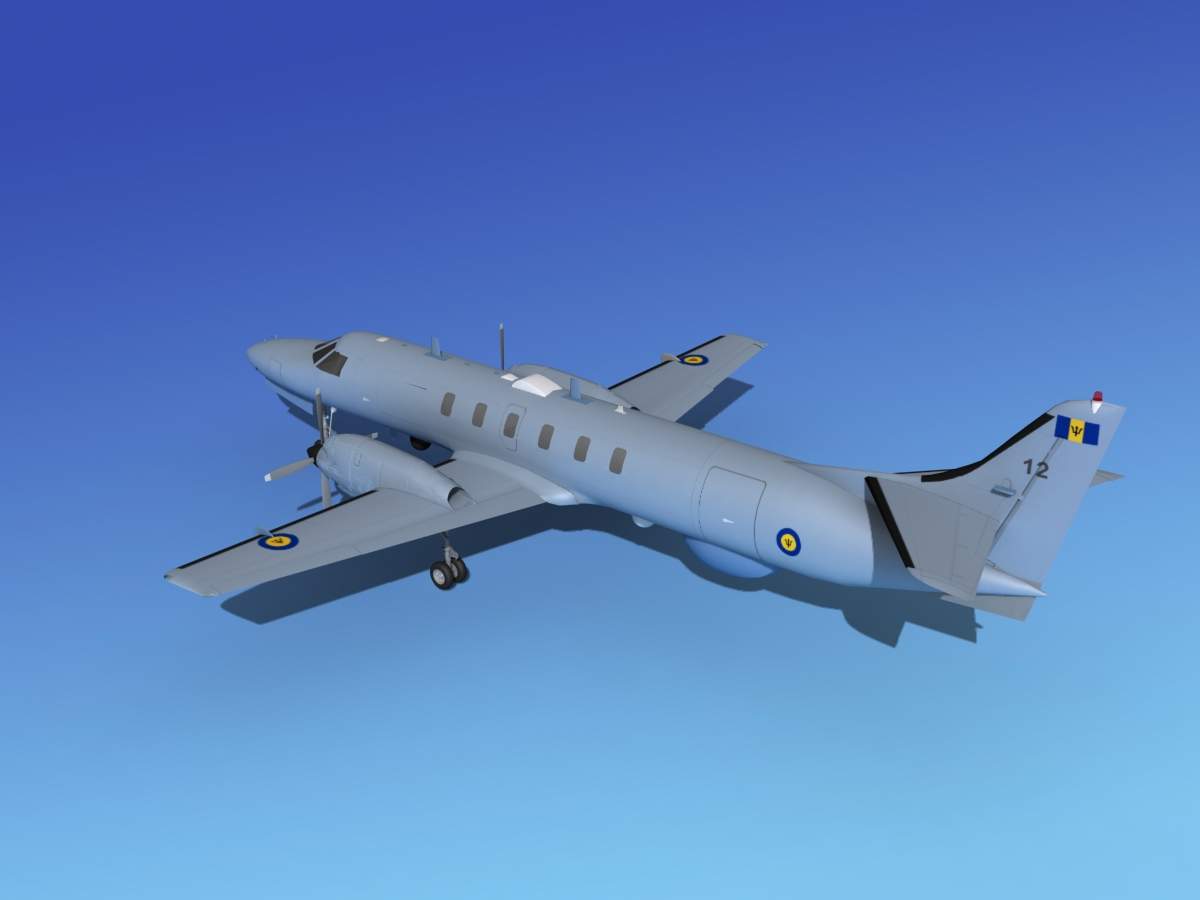 Swearingen C-26 Metroliner II V11 Barbados 3D Model by Dreamscape Studios