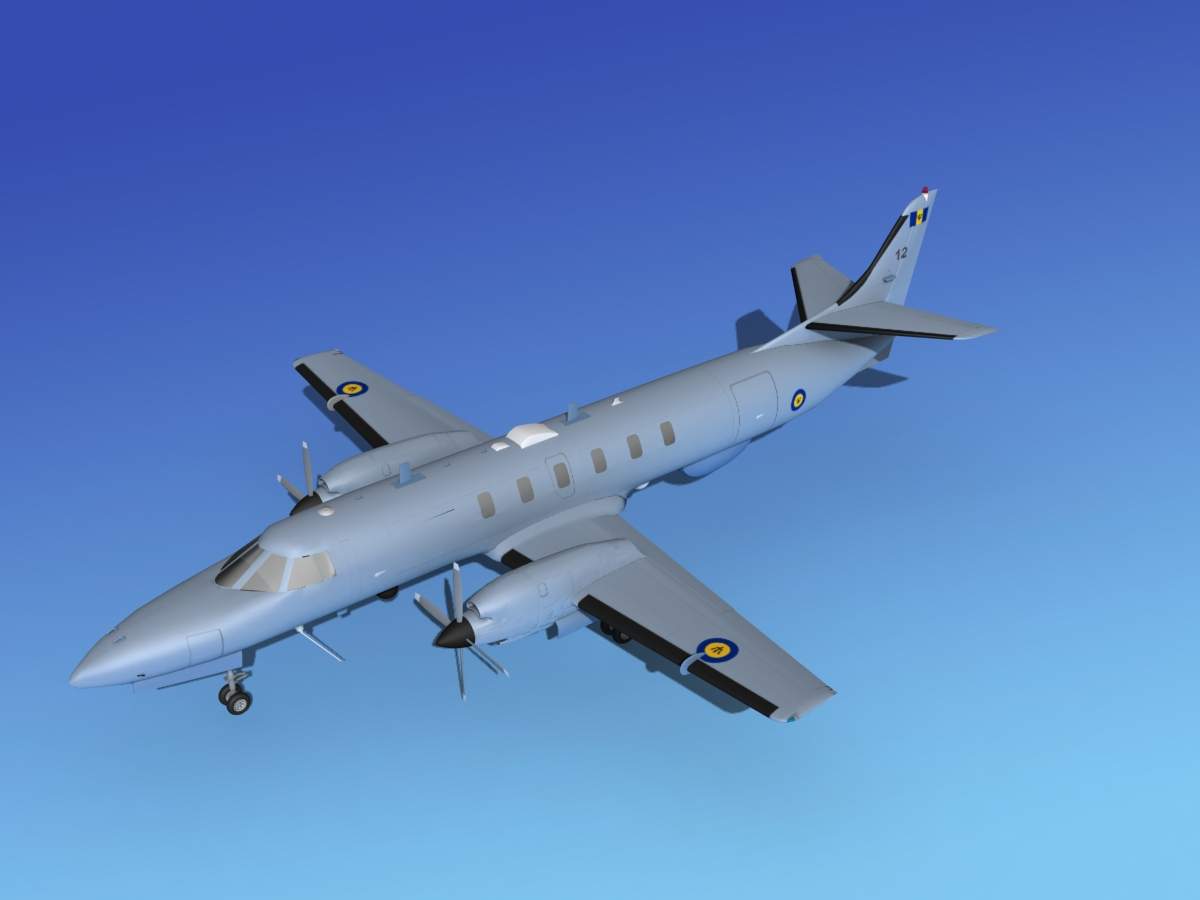 Swearingen C-26 Metroliner II V11 Barbados 3D Model by Dreamscape Studios