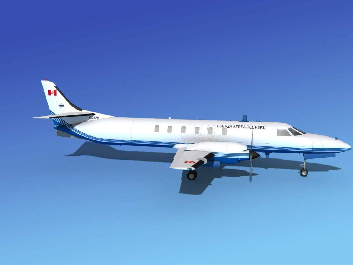 Swearingen C-26 Metroliner II V12 Peru 3D Model by Dreamscape Studios