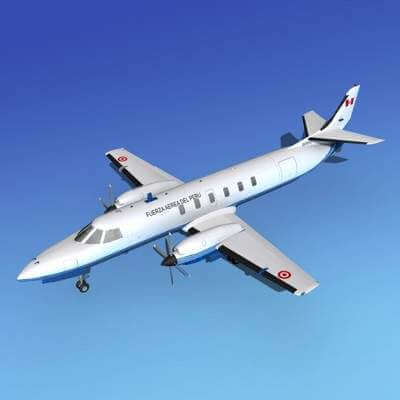 Swearingen C-26 Metroliner II V12 Peru 3D Model by Dreamscape Studios