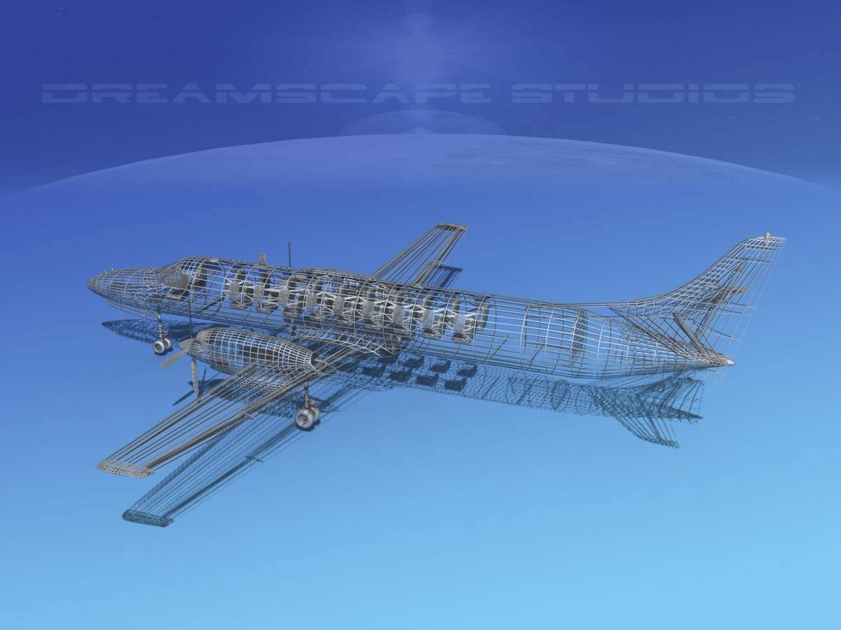 Swearingen SA226 Metroliner OLT - 3D Model by Dreamscape Studios