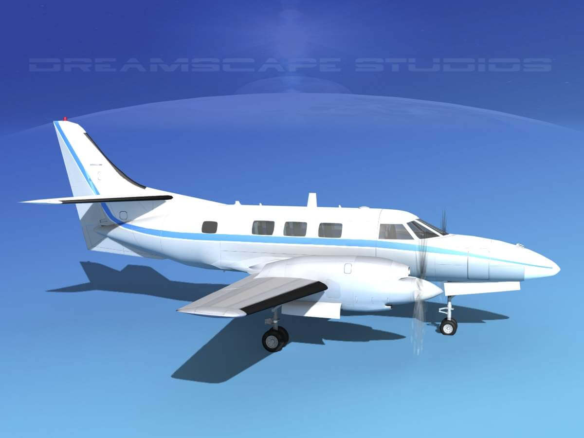 Swearingen SA226T Merlin V01 - 3D Model by Dreamscape Studios