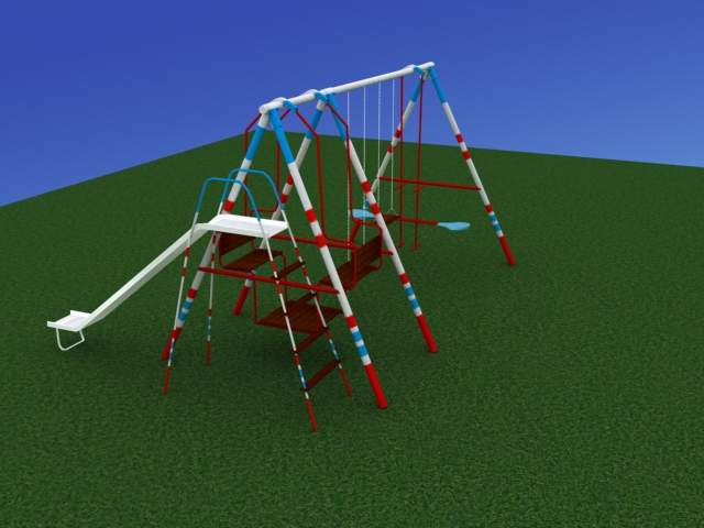 Swing Set - 3D Model by Dreamscape Studios