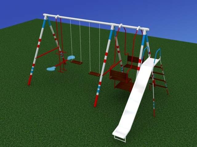 Swing Set - 3D Model by Dreamscape Studios