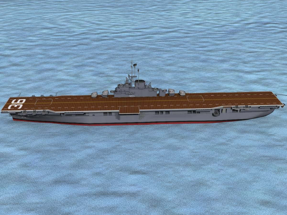 Ticonderoga Class Carrier CV-36 USS Antietam 3D Model by Dreamscape Studios