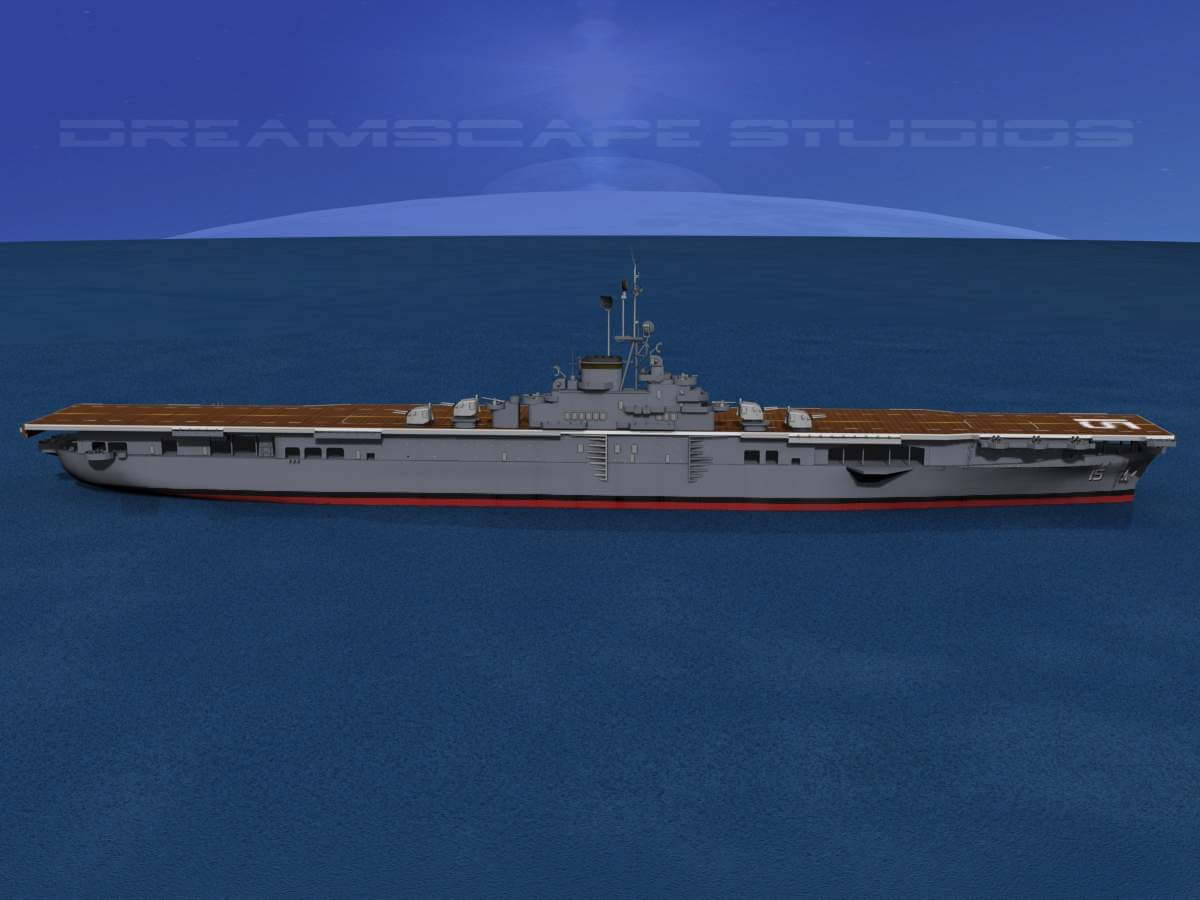 Ticonderoga Class Carrier CV15 USS Randolph - 3D Model by Dreamscape ...