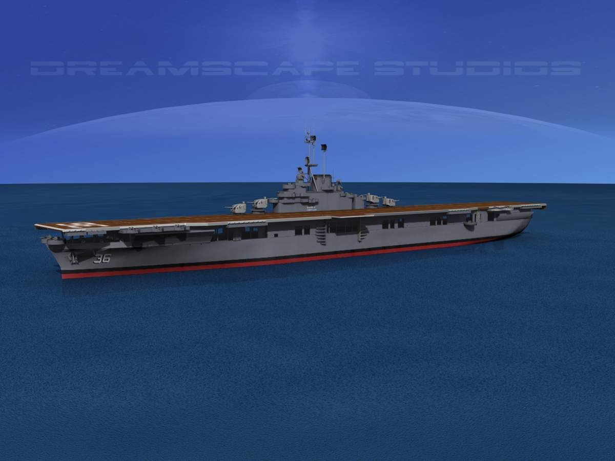 Ticonderoga Class Carrier CV36 USS Antietam - 3D Model by Dreamscape ...