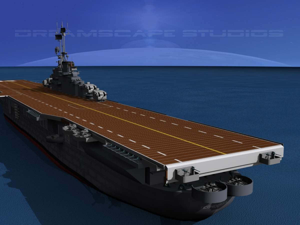 Ticonderoga Class Carrier CV47 USS Philippine Sea - 3D Model by ...