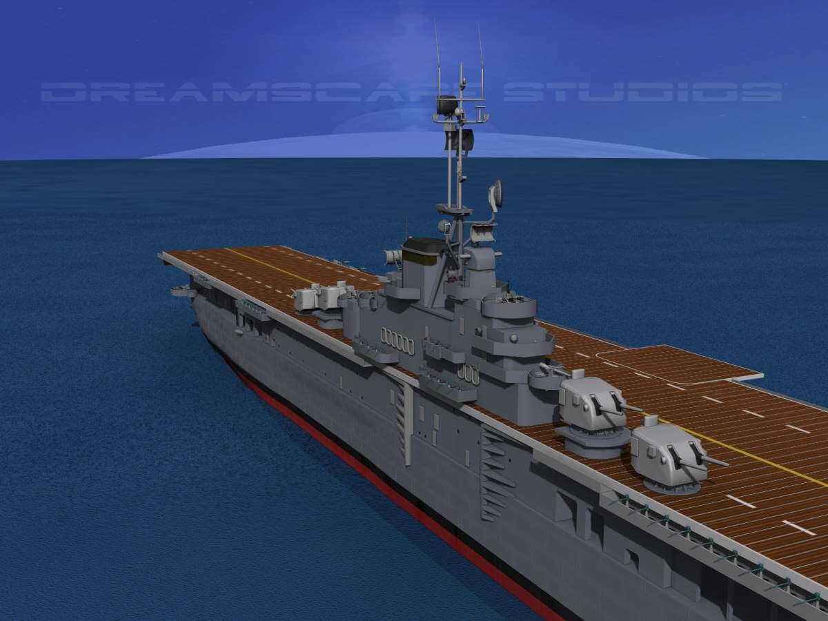 Ticonderoga Class Carrier CV47 USS Philippine Sea - 3D Model by ...