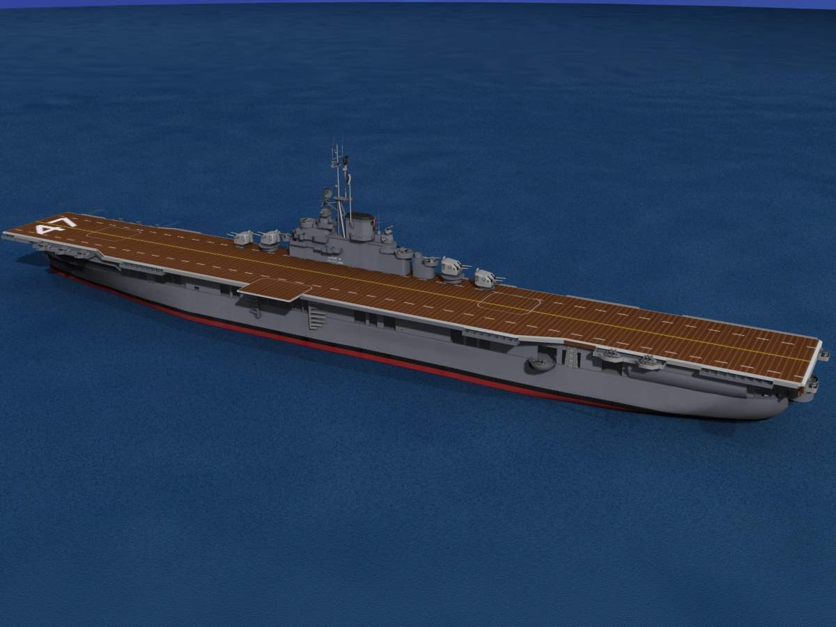 Ticonderoga Class Carrier CV47 USS Philippine Sea - 3D Model by ...