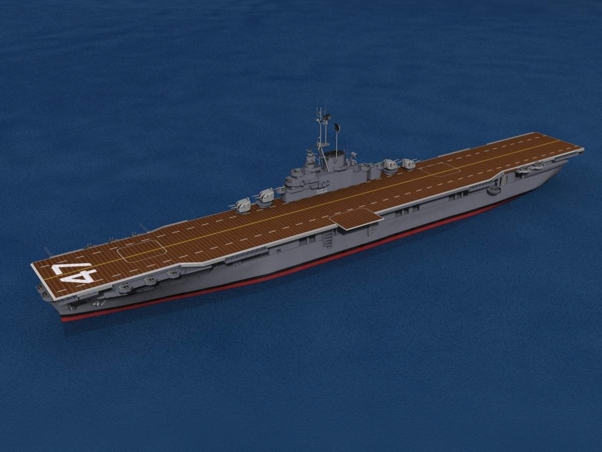 Ticonderoga Class Carrier CV47 USS Philippine Sea - 3D Model by ...
