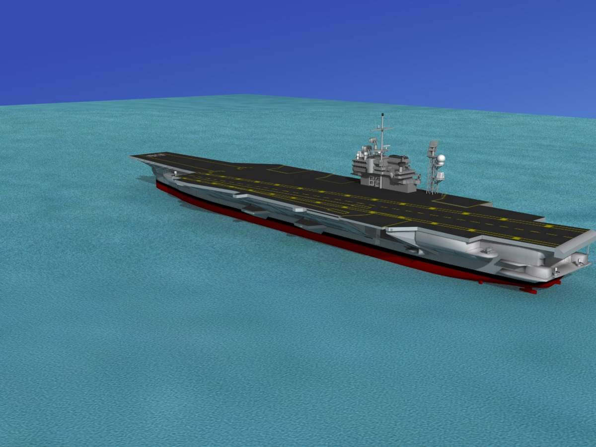 USS Kitty Hawk CV63 - 3D Model by Dreamscape Studios