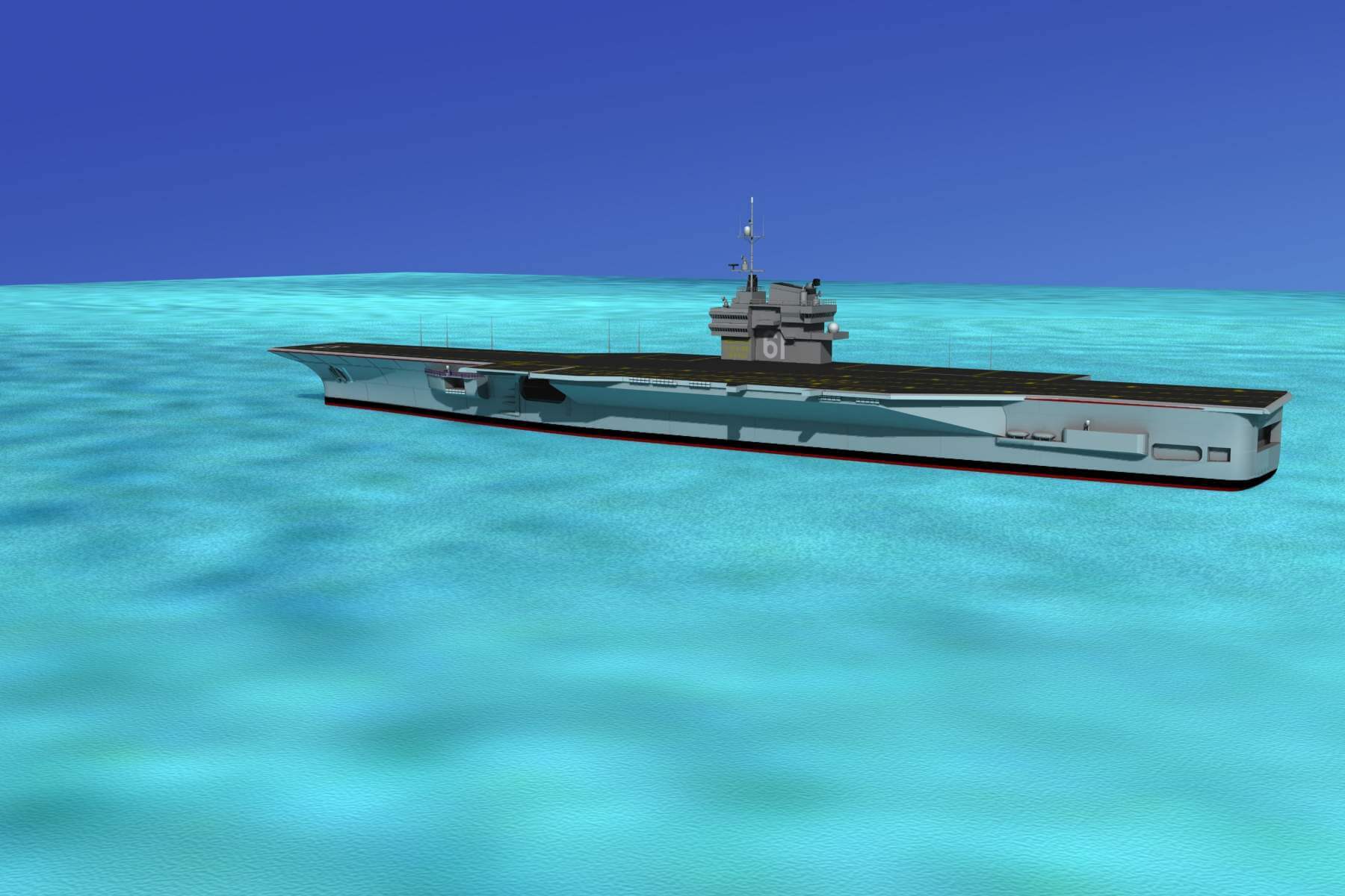 USS Ranger CV61 - 3D Model by Dreamscape Studios