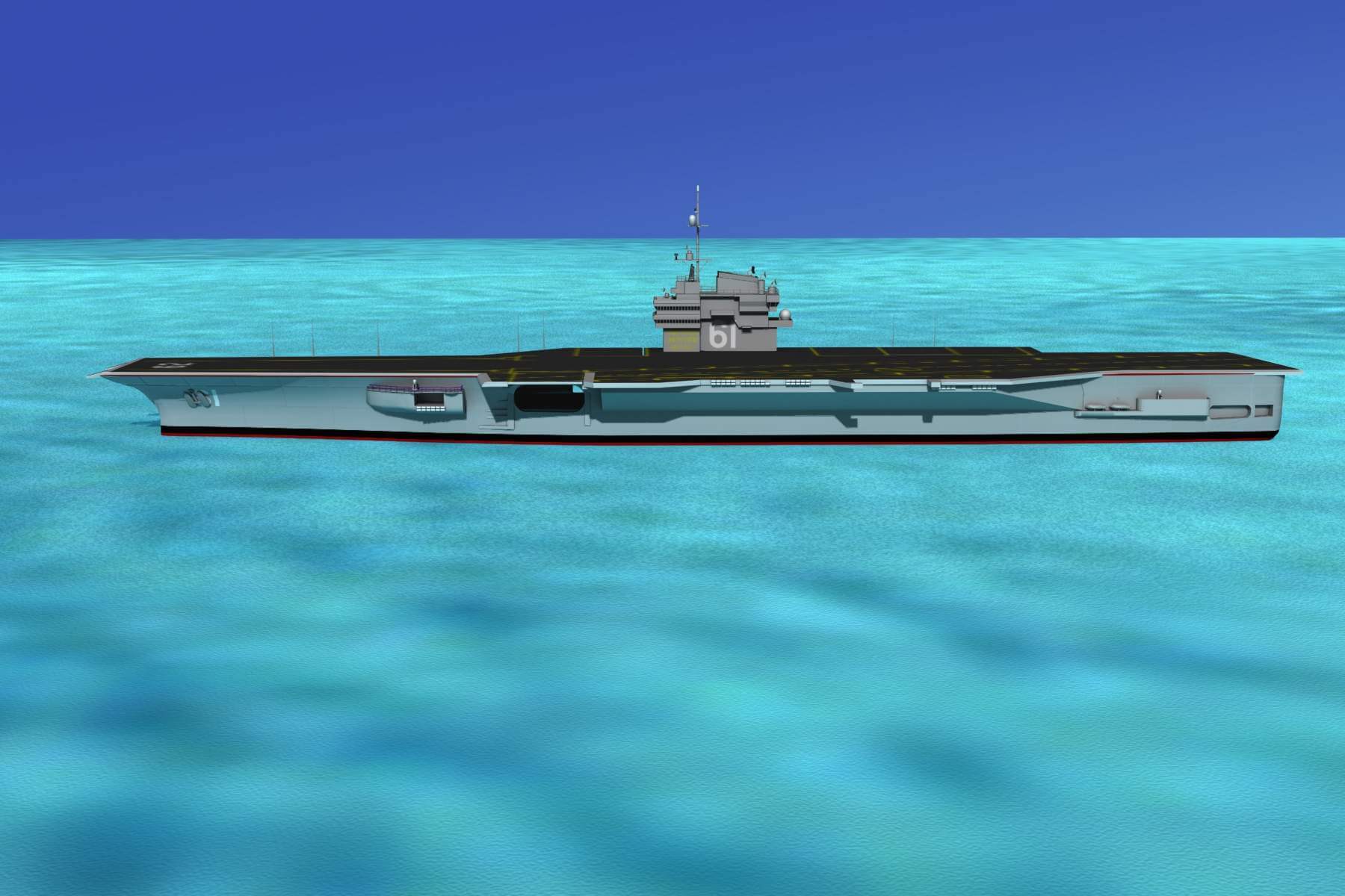 USS Ranger CV61 - 3D Model by Dreamscape Studios