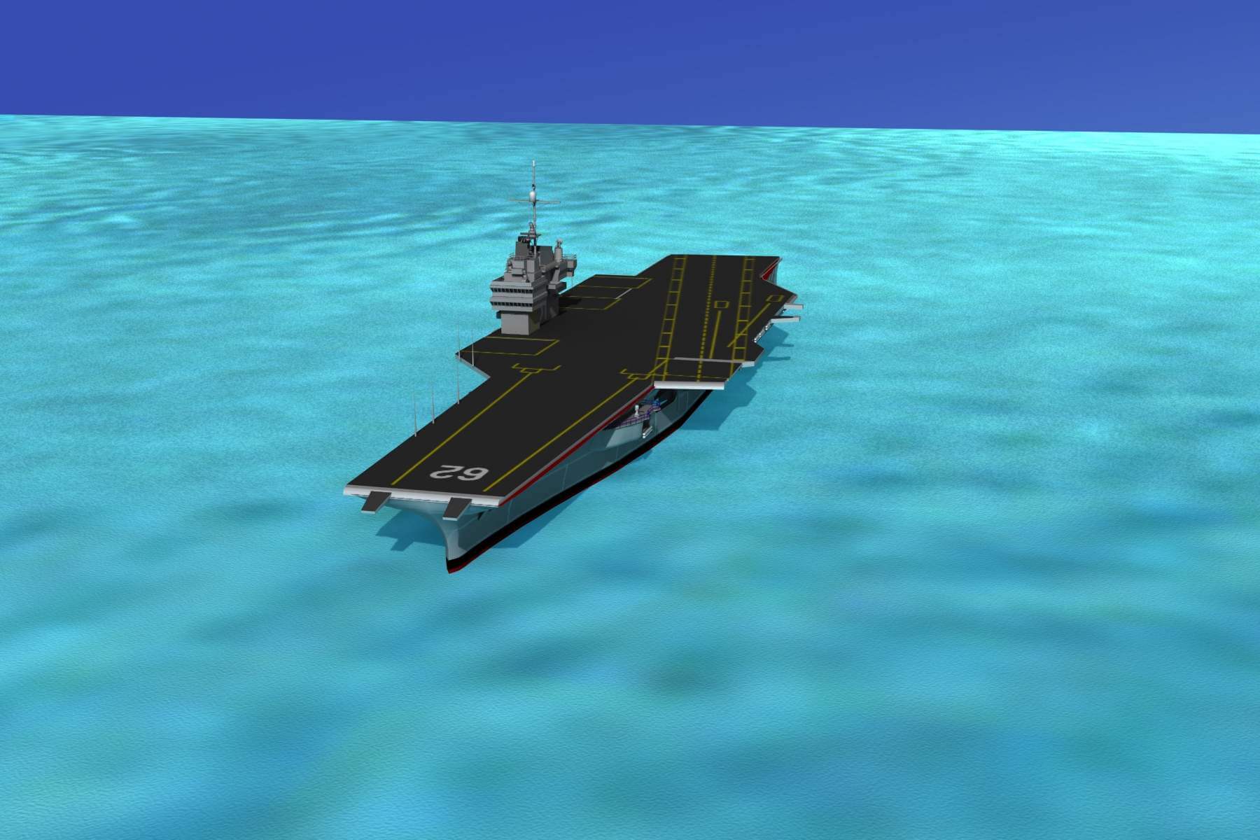 USS Ranger CV61 - 3D Model by Dreamscape Studios