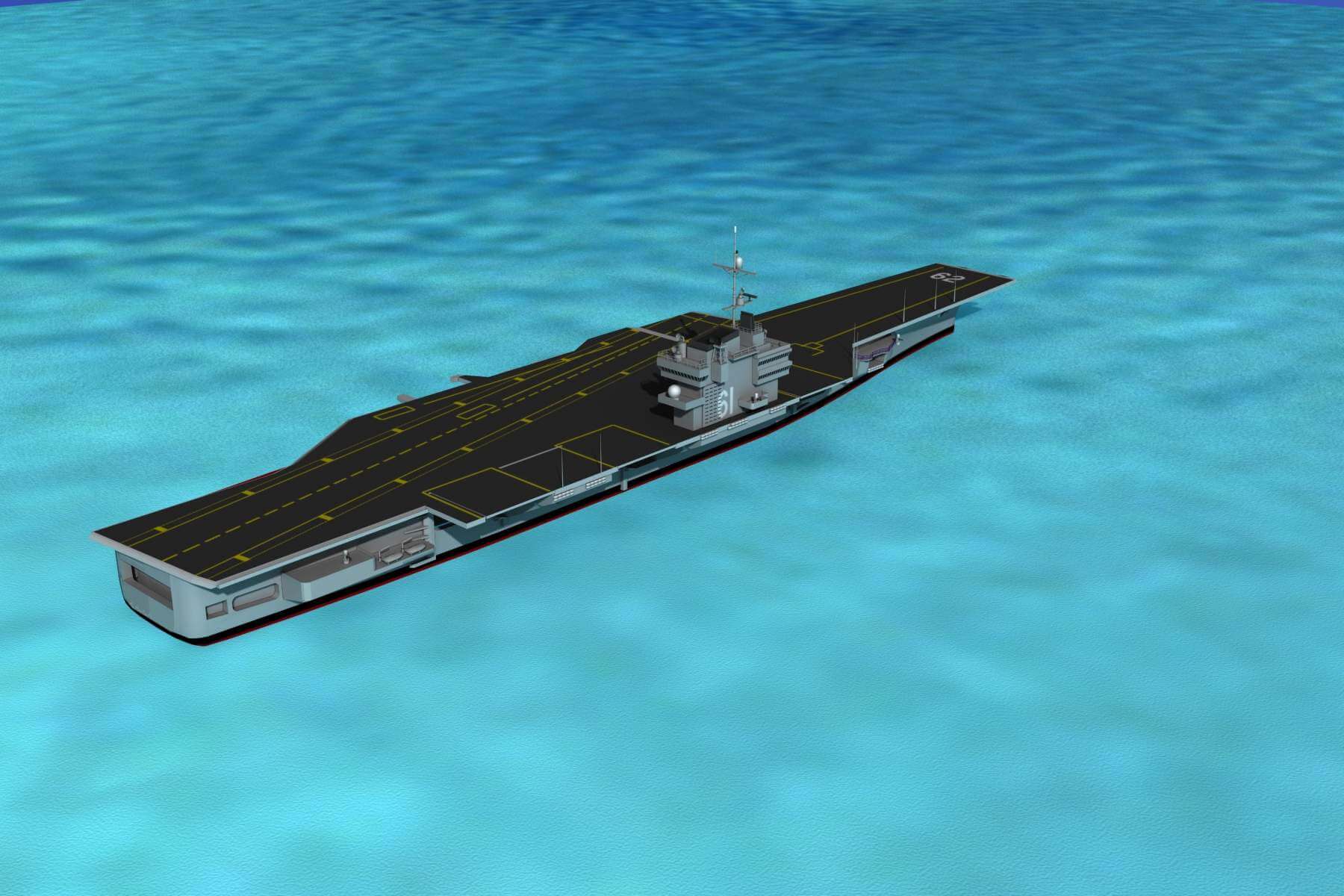 USS Ranger CV61 - 3D Model by Dreamscape Studios