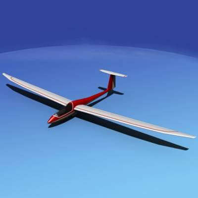 Venture 2BX 15 Meter Sailplane V07 - 3D Model by Dreamscape Studios